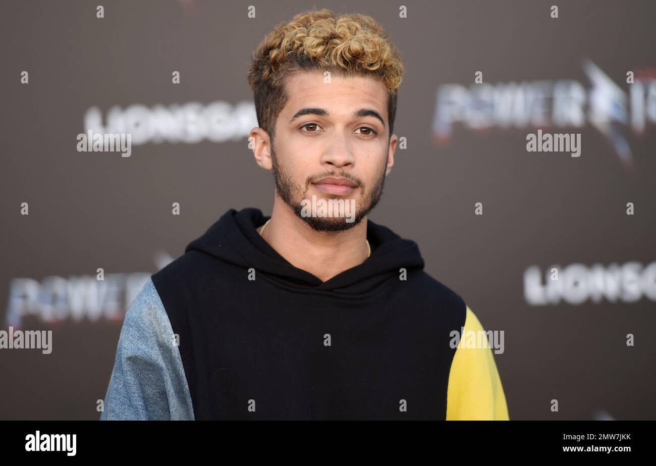 Jordan Fisher arrives at the Los Angeles premiere of Saban's "Power ...
