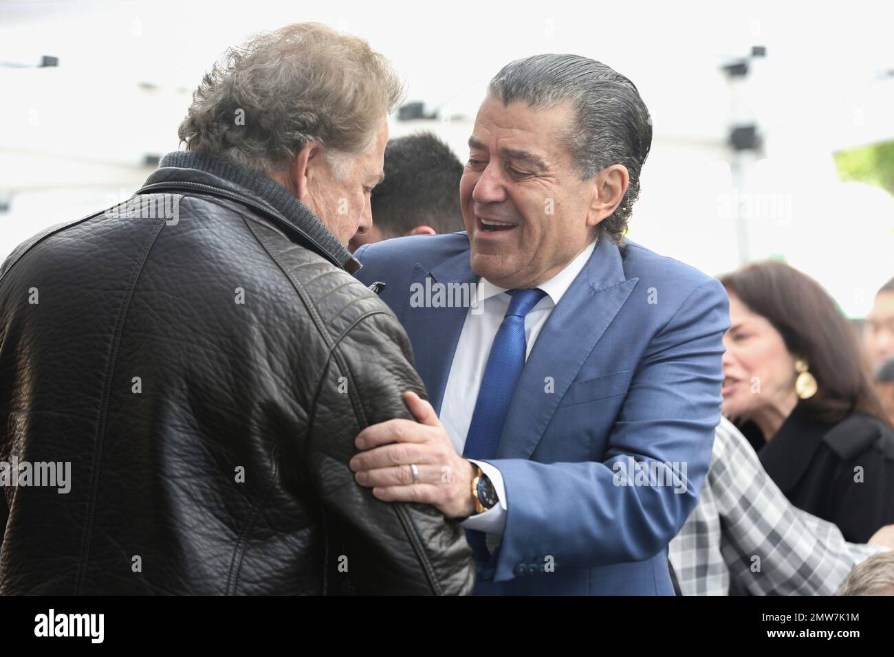 Haim Saban arrives at his Star on the Hollywood Walk of Fame ceremony ...