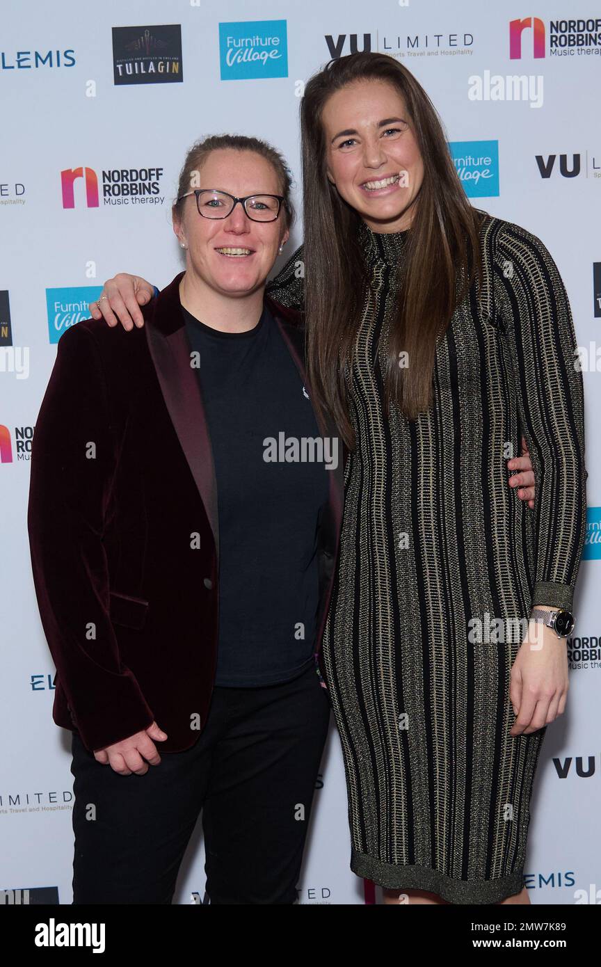 London, UK . 1 February, 2023 . Rocky Clarke and Emily Scarratt ...