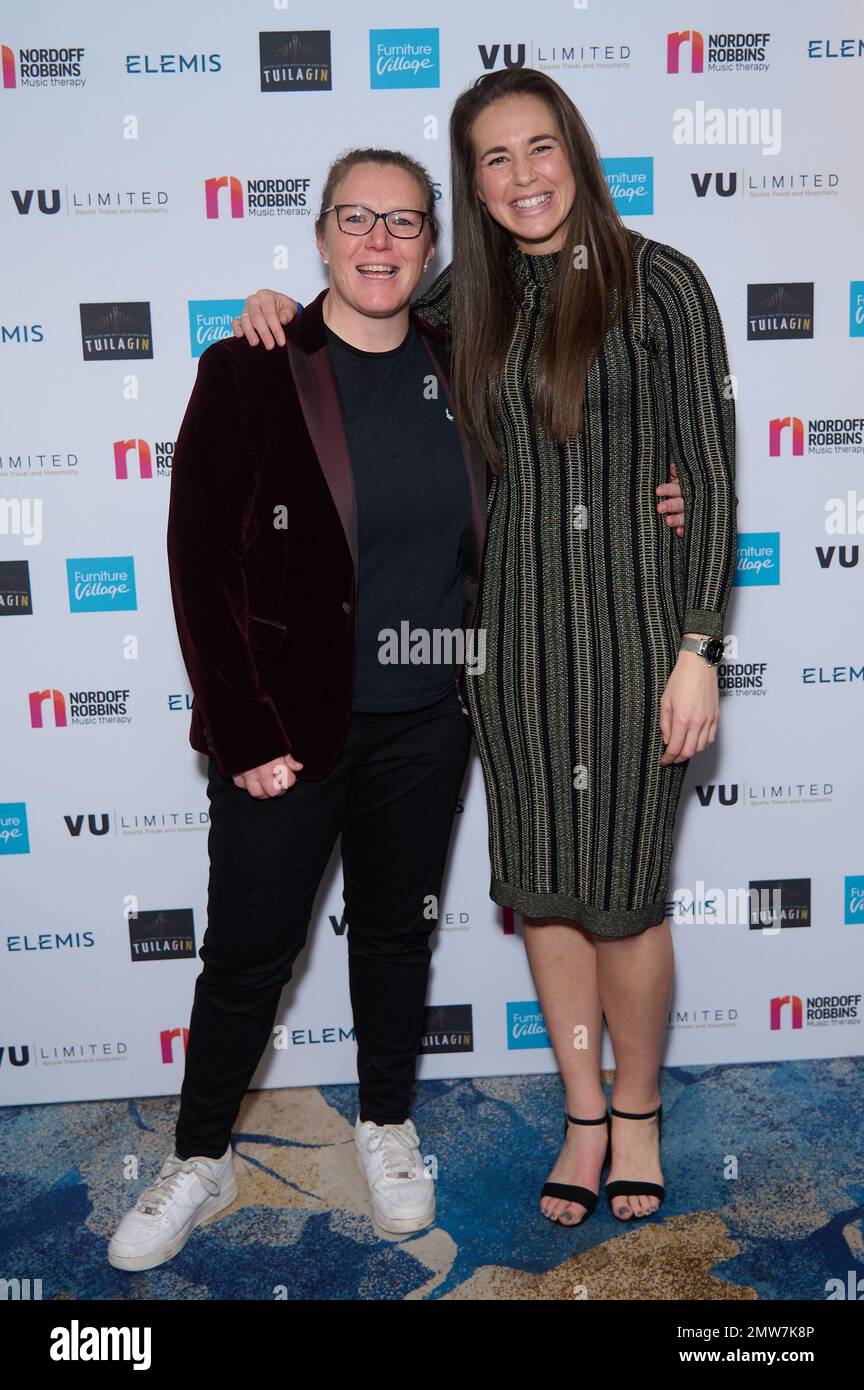 London, UK . 1 February, 2023 . Rocky Clarke and Emily Scarratt ...