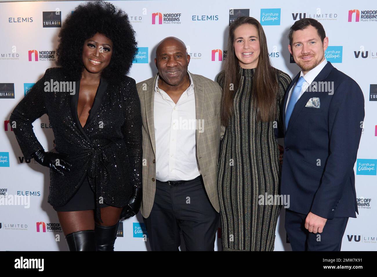 London, UK . 1 February, 2023 . Mica Paris, Victor Obogu, Emily ...