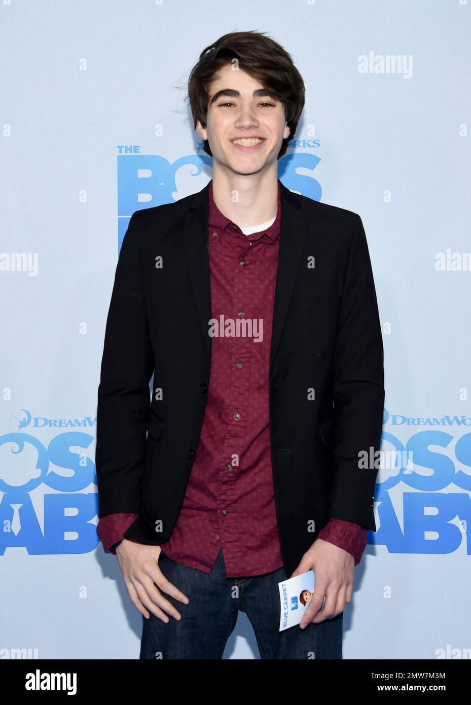 Max Garfin attends the premiere of "The Boss Baby" at AMC Loews Lincoln ...