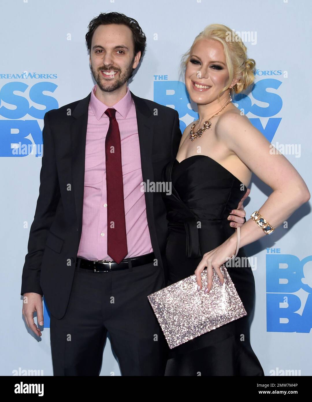 Composer Steve Mazzaro and guest attend the premiere of "The Boss Baby ...