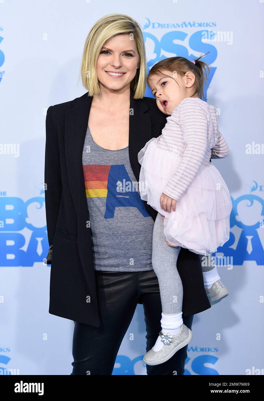 Kate Bolduan and daughter attend the premiere of "The Boss Baby" at AMC ...