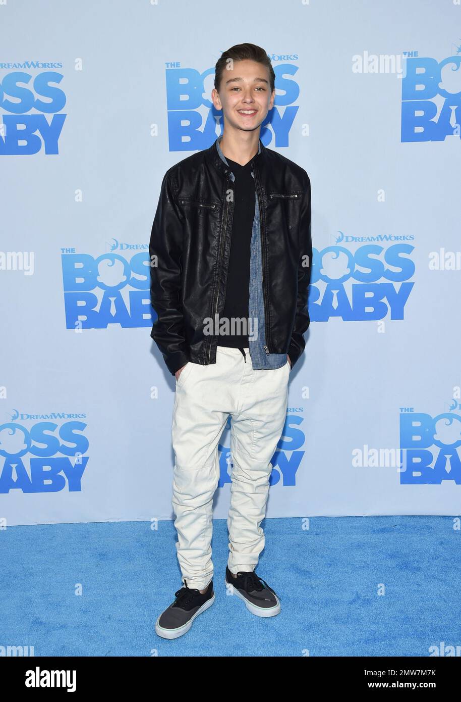 Actor James Freedson-Jackson attends the premiere of "The Boss Baby" at ...