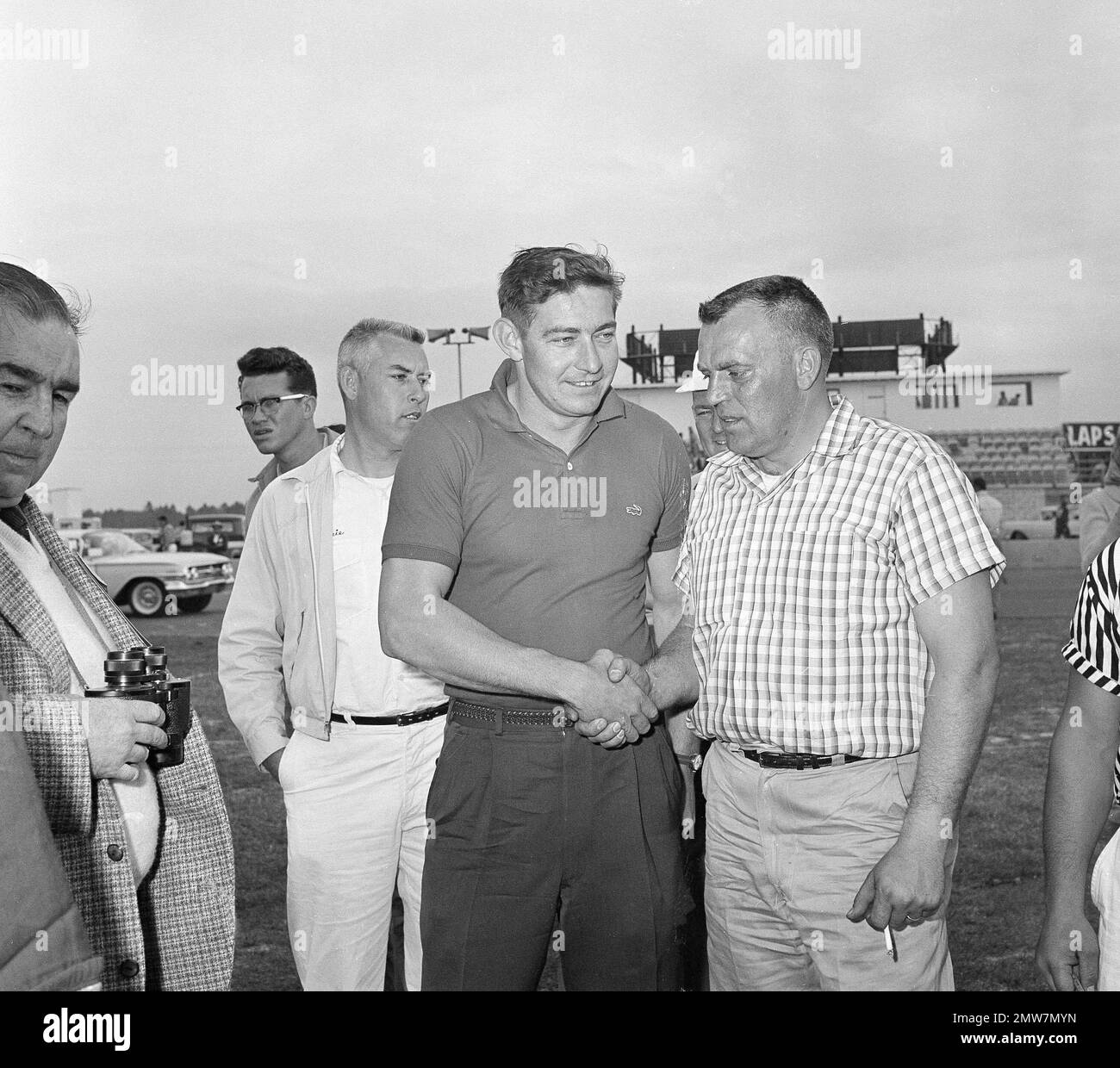 Glenn "Fireball" Roberts, left, of Daytona Beach, and Jack Smith of ...
