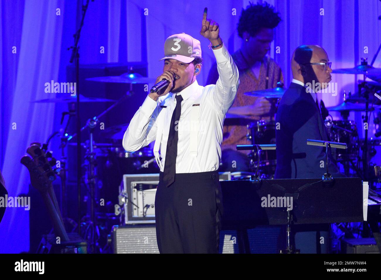 FILE - In this Saturday, Feb. 11, 2017, file photo, Chance the Rapper ...