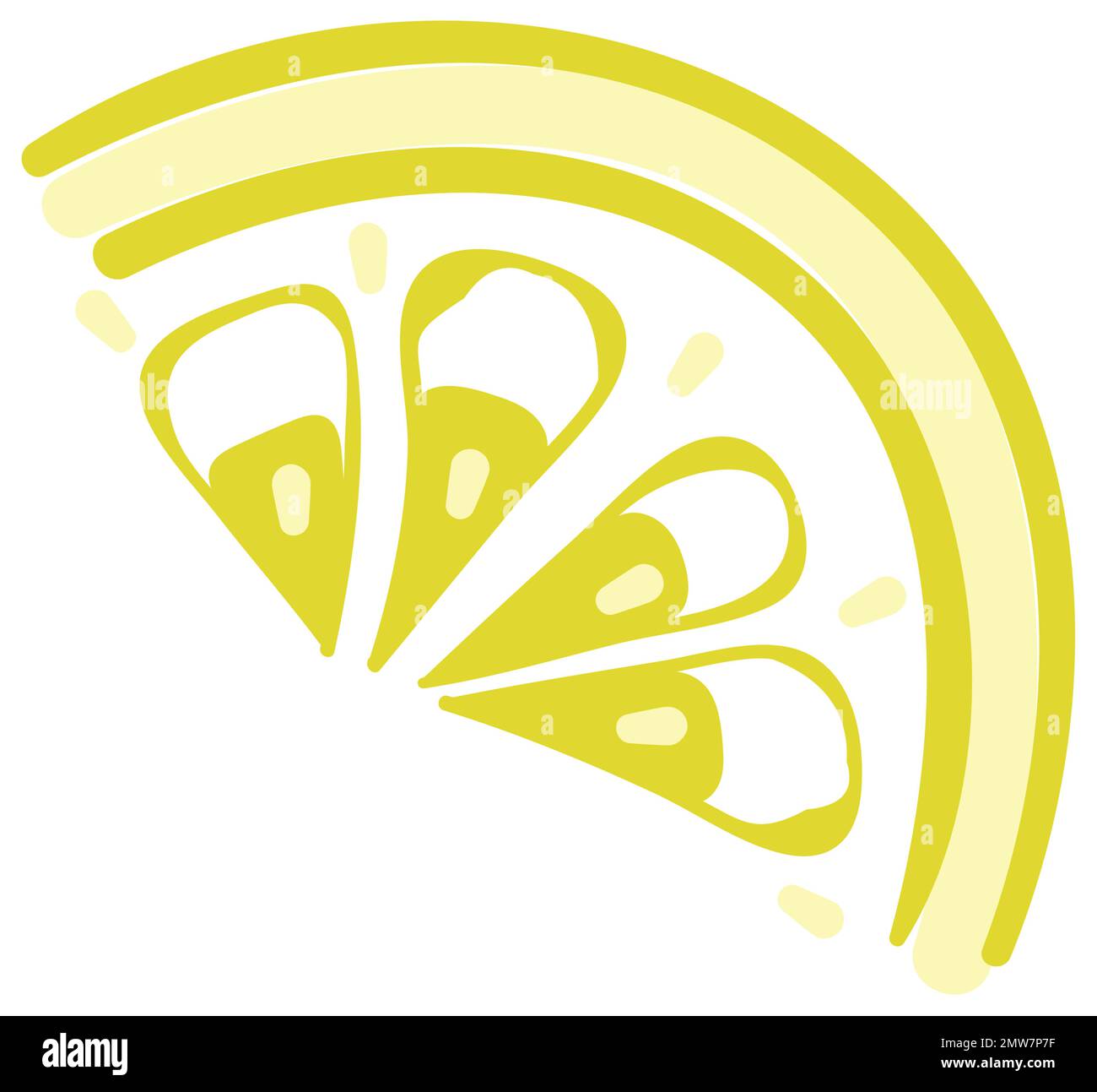 Isolated colored lemon slice image Vector Stock Vector Image & Art - Alamy