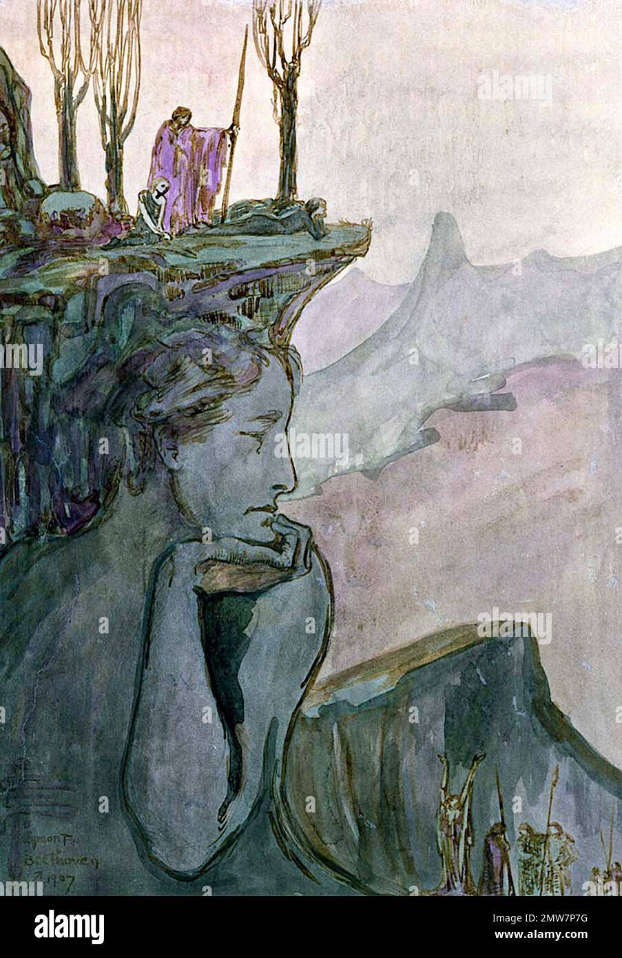 Beethoven portrait paintings hi-res stock photography and images - Alamy