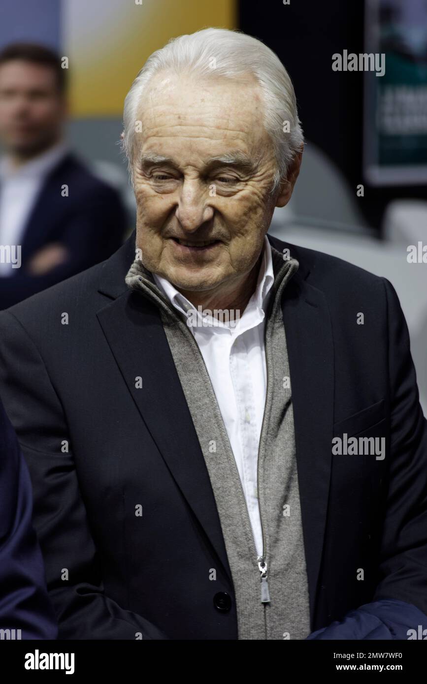 Paris, France. 31th Jan, 2023. Gérard Larrousse attends the centenary ...