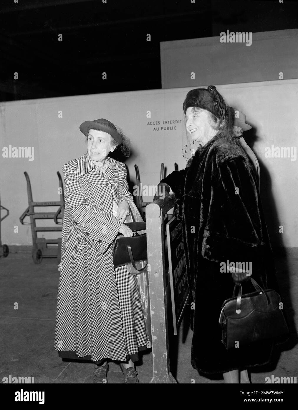 Anna Freud, left, daughter of the famed psychologist, is pictured on ...