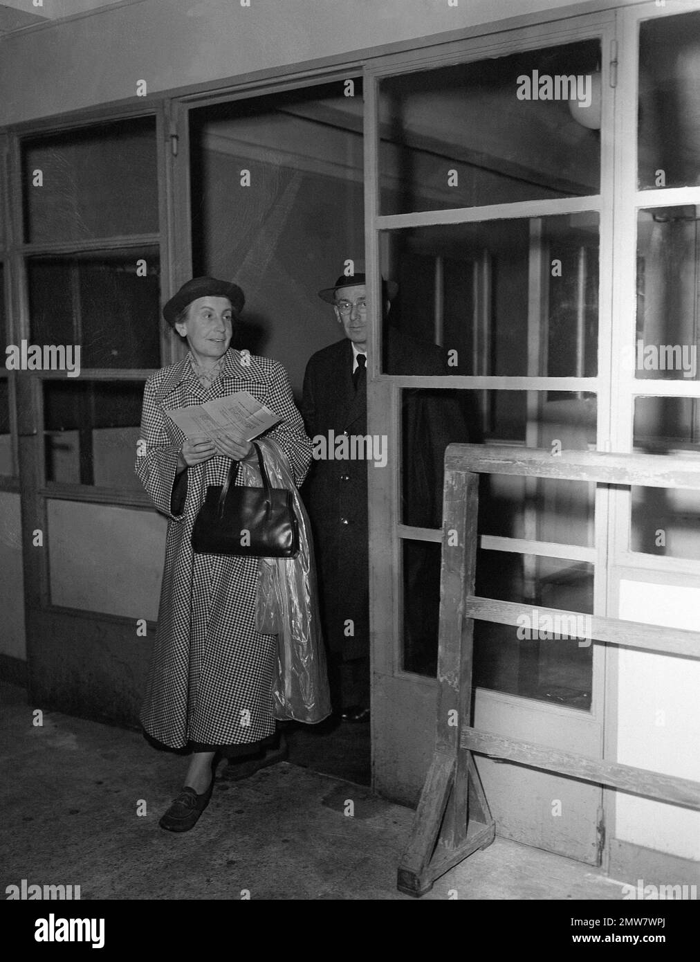 Anna Freud, daughter of famous psychologist Sigmund Freud, arrives at ...