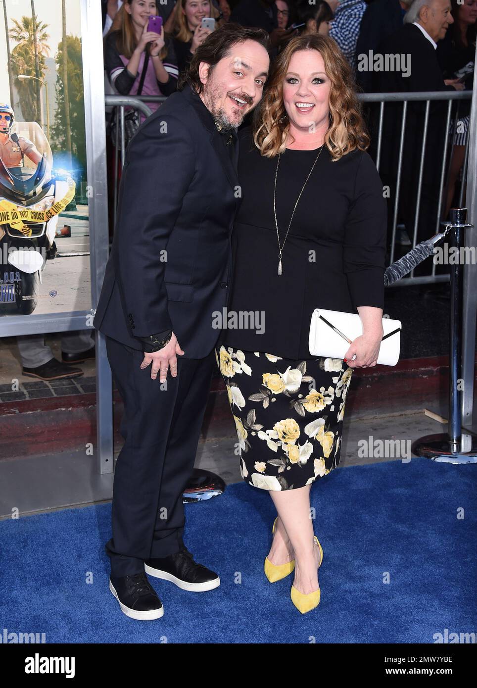 Ben Falcone, left, and Melissa McCarthy arrive at the Los Angeles ...