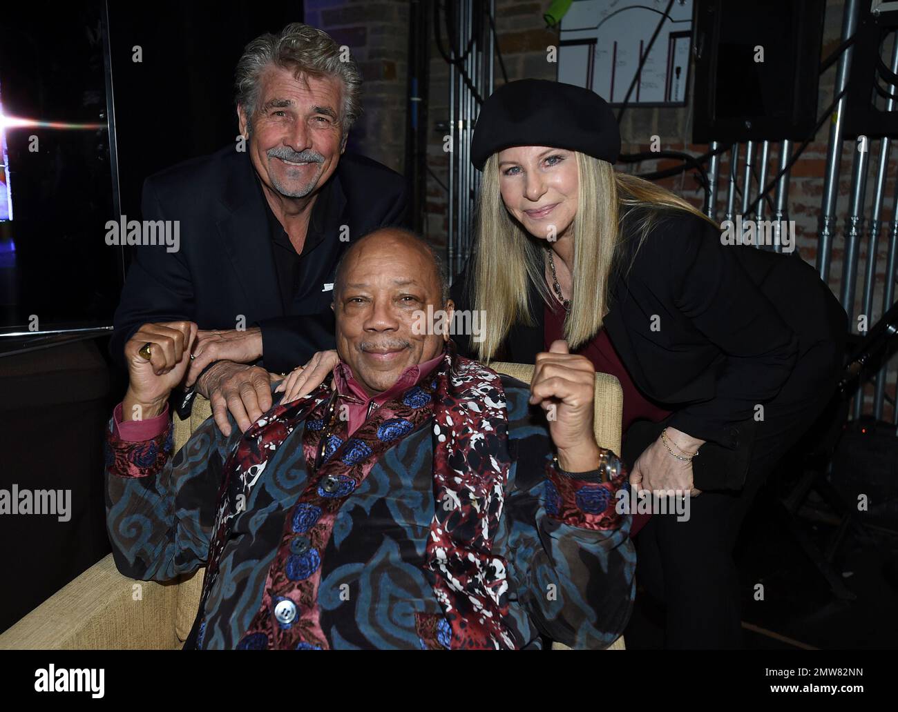 James Brolin, from left, Quincy Jones, and Barbra Streisand attend ...