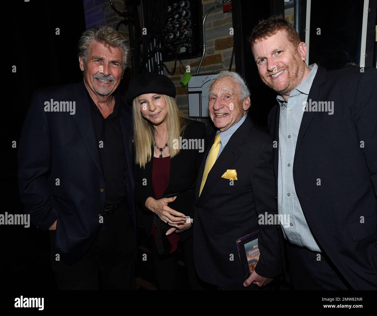 James Brolin, from left, Barbra Streisand, Mel Brooks and Gil Cates Jr ...