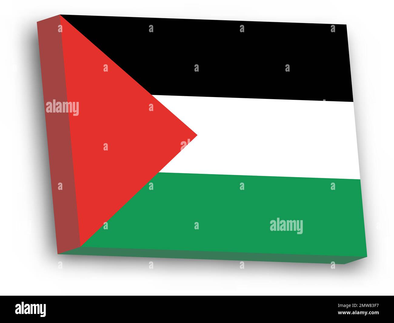 3D vector flag of Palestine Stock Vector Image & Art - Alamy