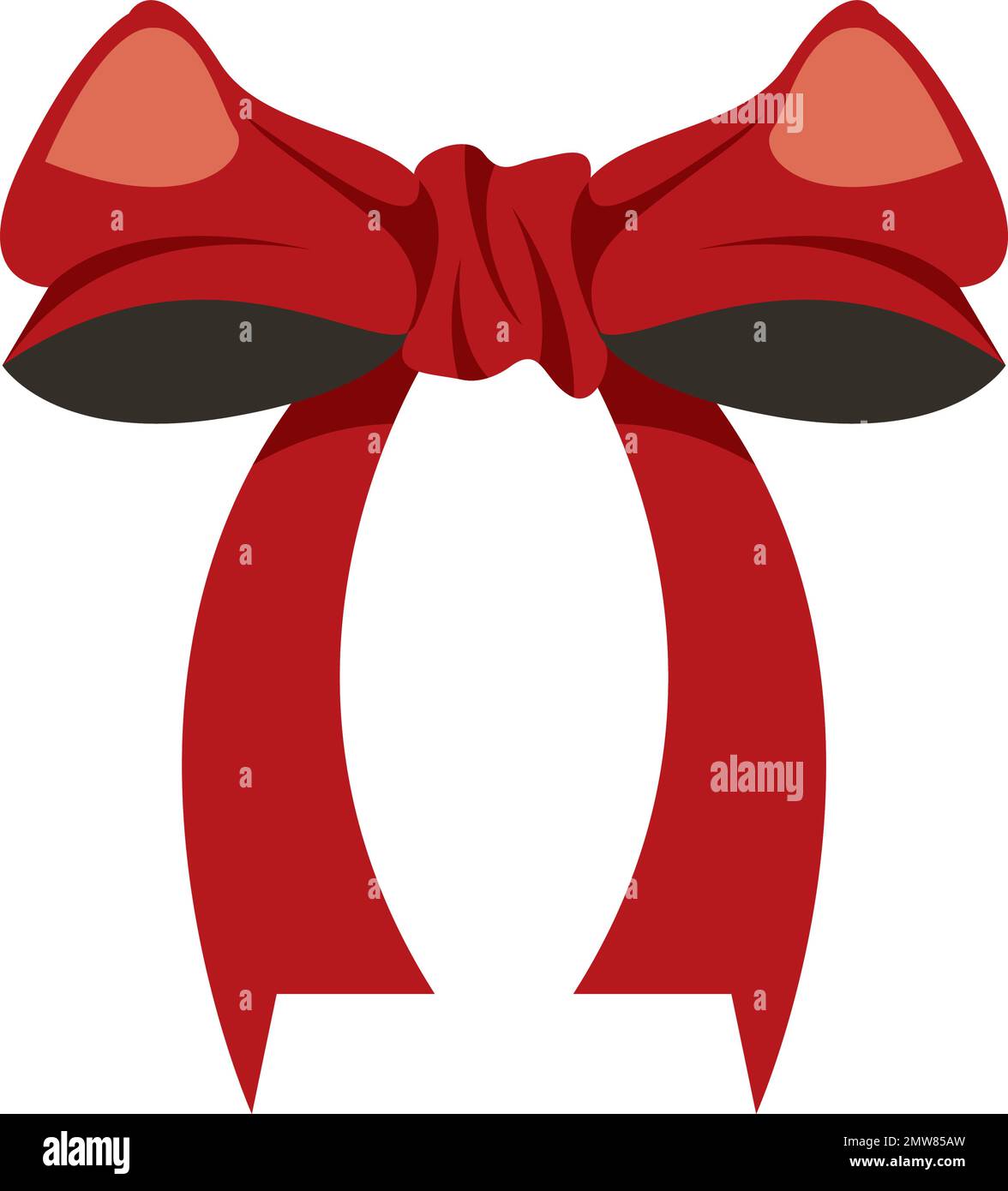 red ribbon bow Stock Vector Image & Art - Alamy