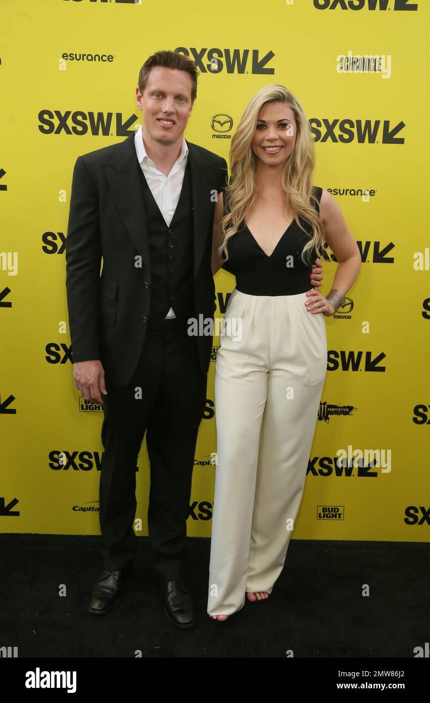 Producer David Ellison and his wife, Sandra Lynn Modic, arrive for the ...