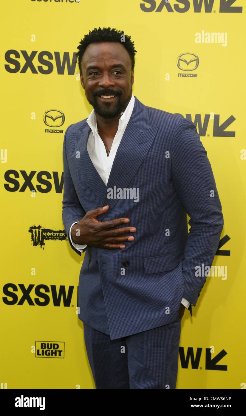 Ariyon Bakare arrives for the world premiere of "Life" at the ZACK ...