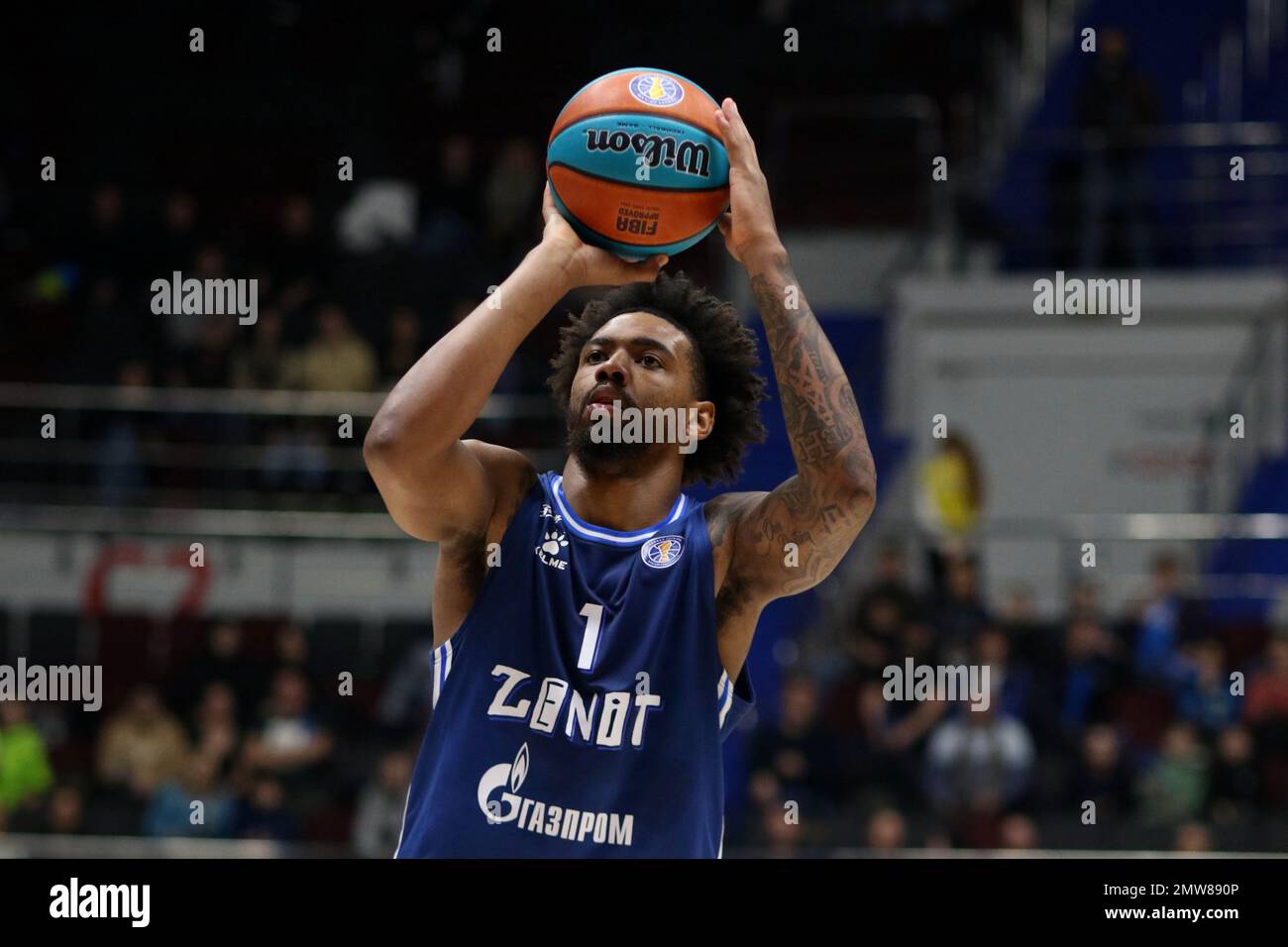 Saint Petersburg, Russia, 01 February 2023: Basketball, VTB United ...