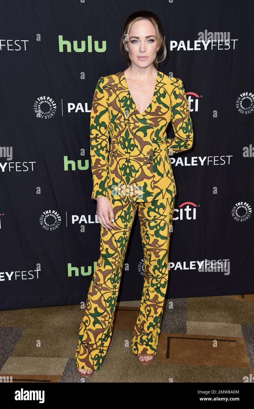 Caity Lotz attends the 34th annual PaleyFest: "CW's Heroes & Aliens ...