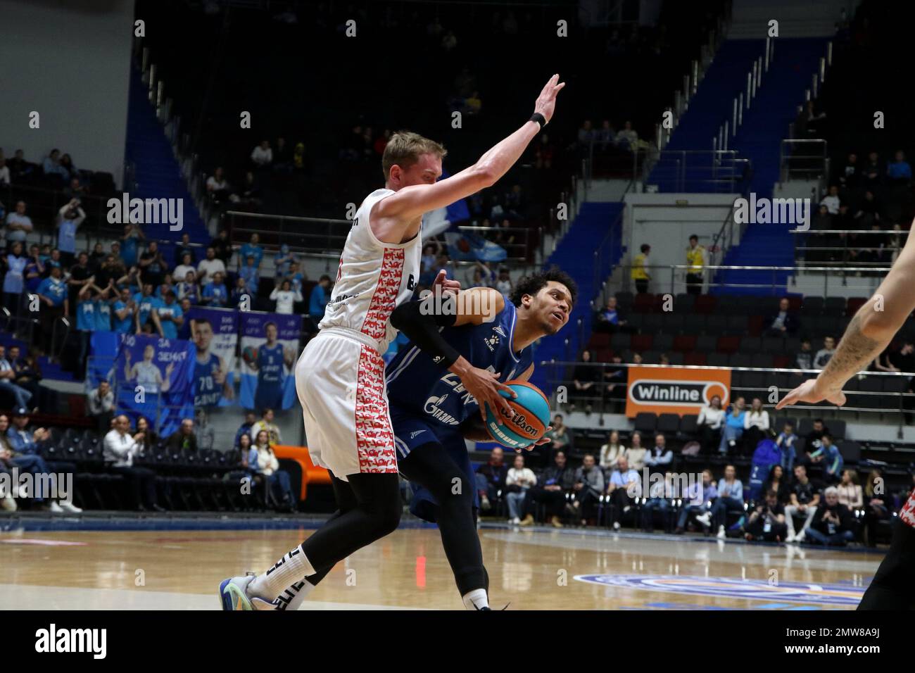 Saint Petersburg, Russia, 01 February 2023: Basketball, VTB United League, season 2022/2023 ...