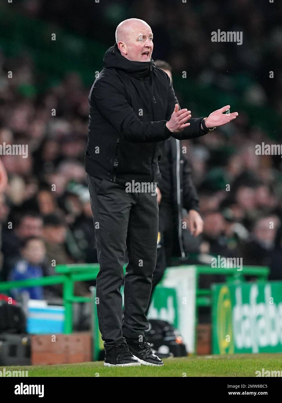 Livingston manager David Martindale during the cinch Premiership match ...