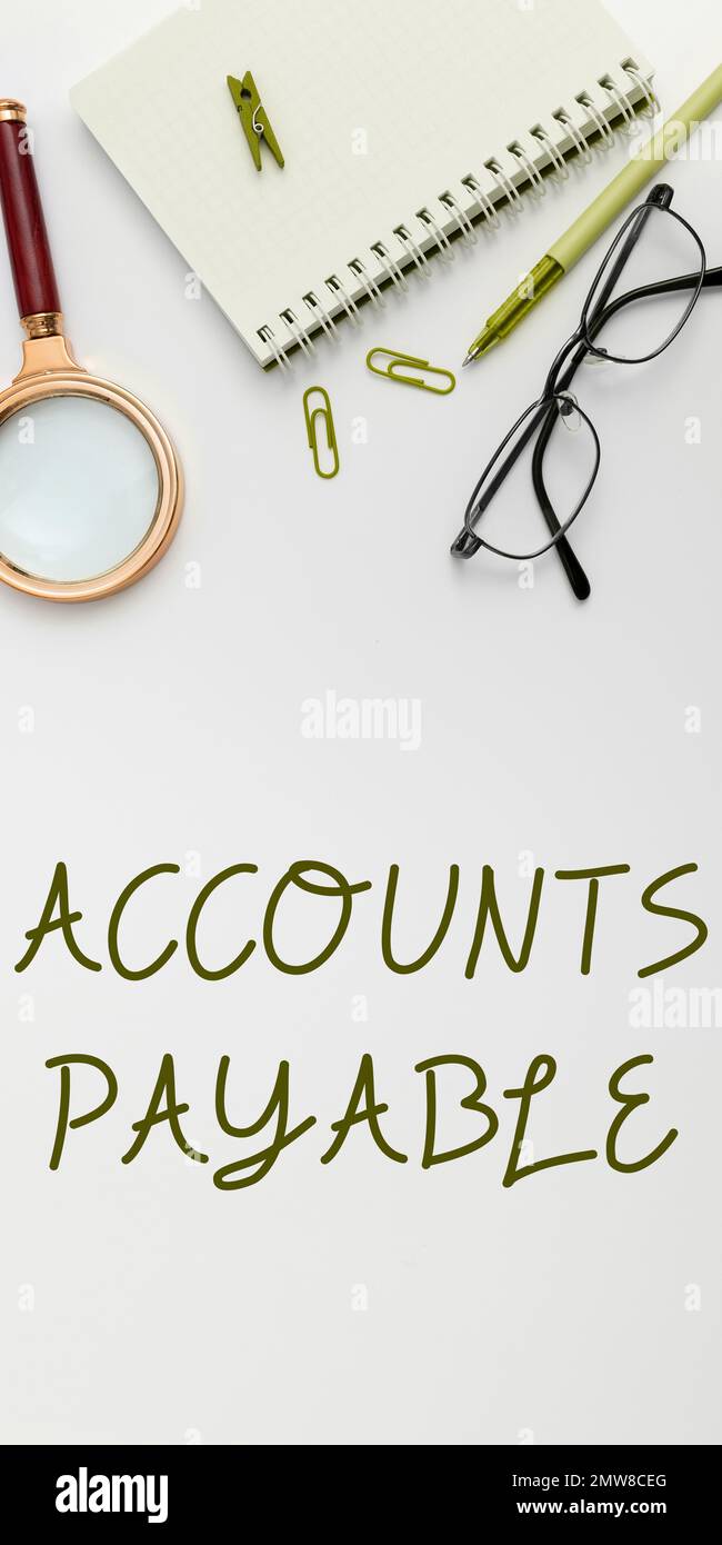 Inspiration showing sign Accounts Payable. Business approach money owed ...