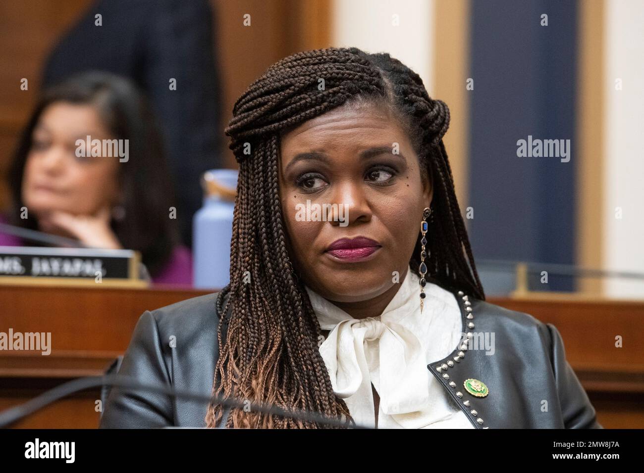 United States Representative Cori Bush (Democrat of Missouri) attends a ...