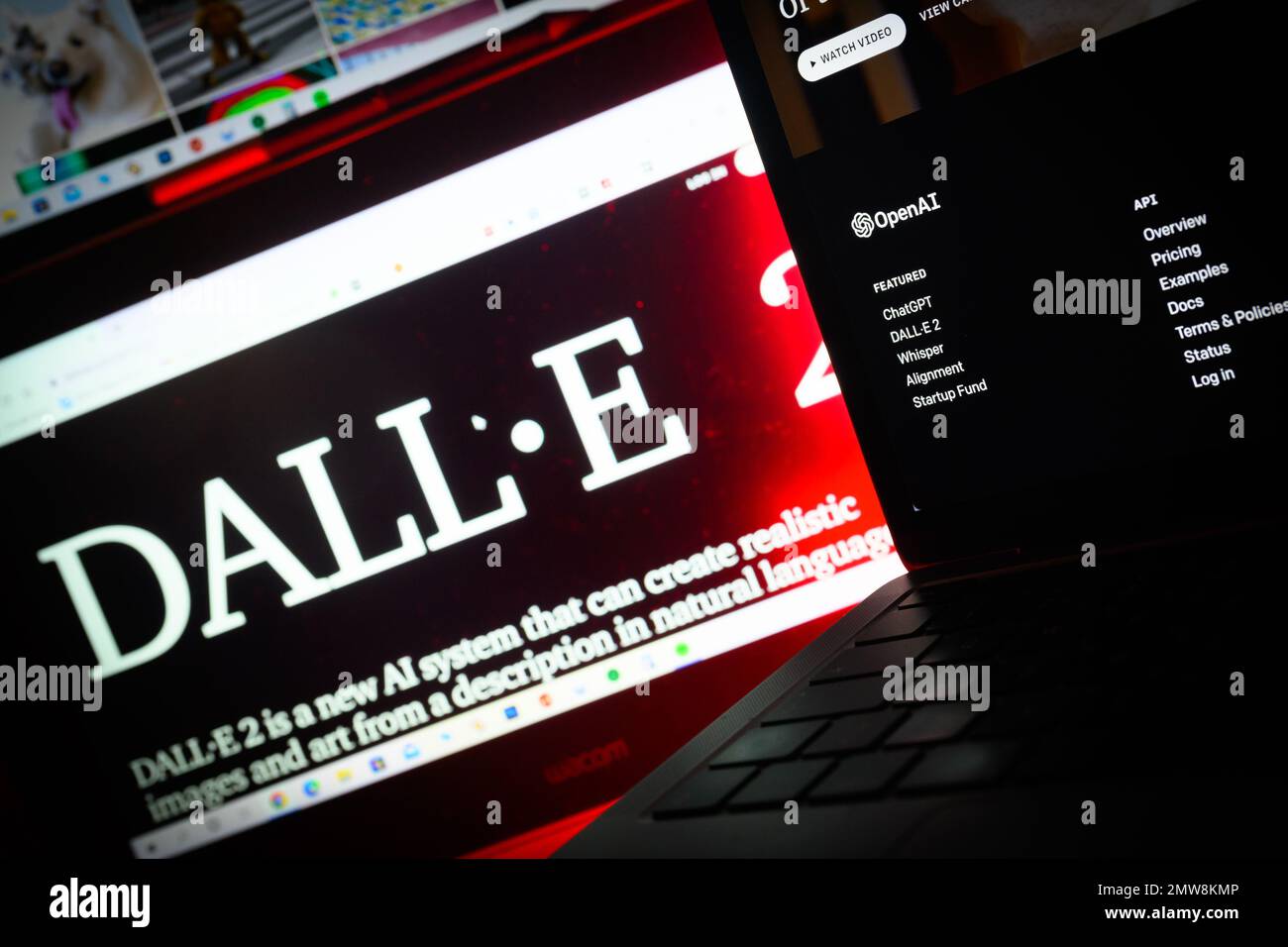 OpenAI web site opened on computer. OpenAI is the company behind the ... OpenAI web site opened on computer. OpenAI is the company behind the ...