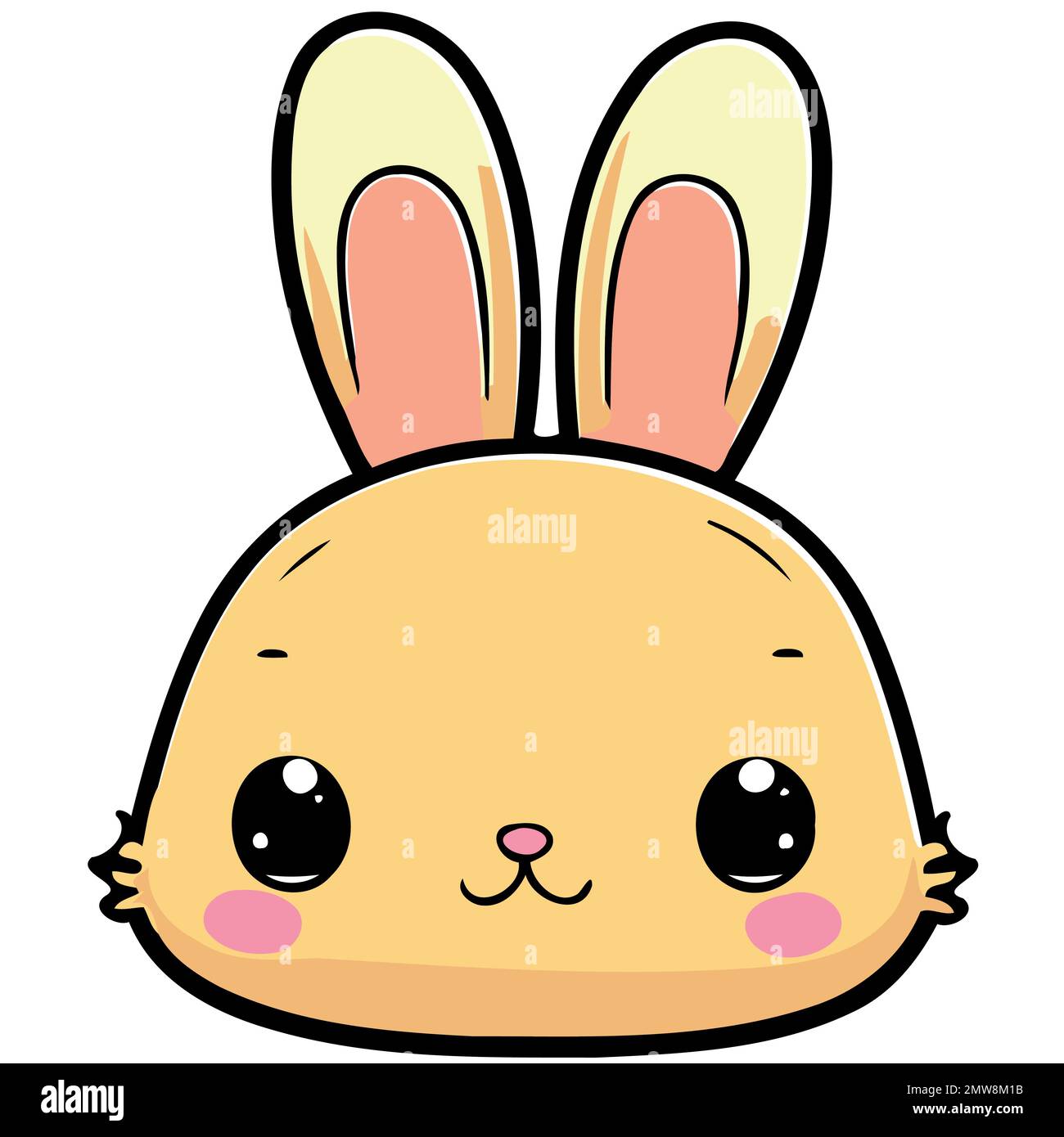 animal mammal rabbit bunny head vector illustration black and white ...