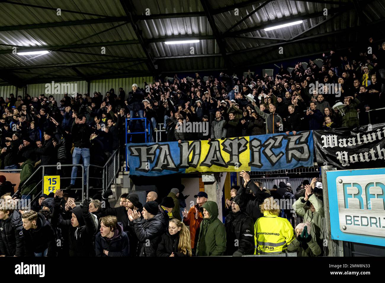 WAALWIJK , Netherlands, 01-02-2023, football, Mandemakers Stadium ...