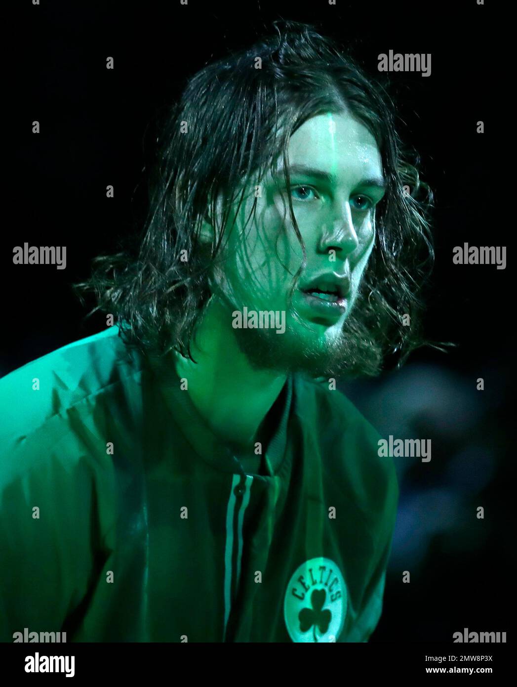 Boston Celtics center Kelly Olynyk before an NBA game in Boston ...