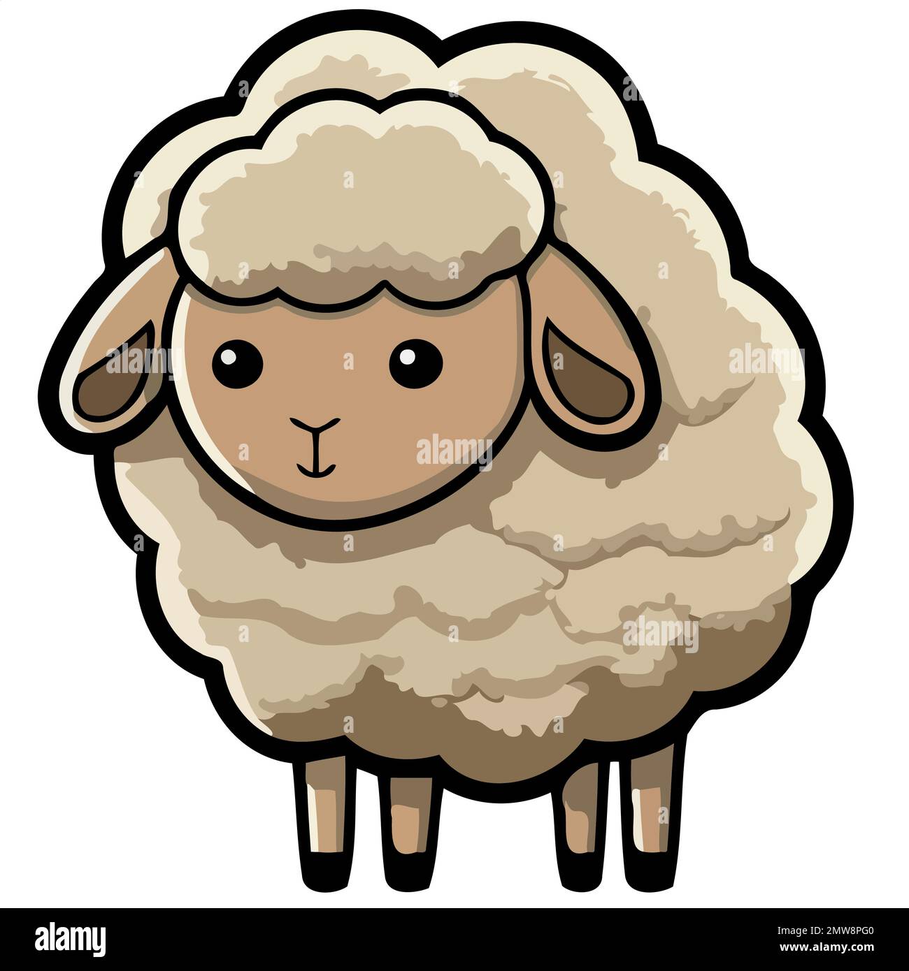 Sheep body Stock Vector Images - Alamy