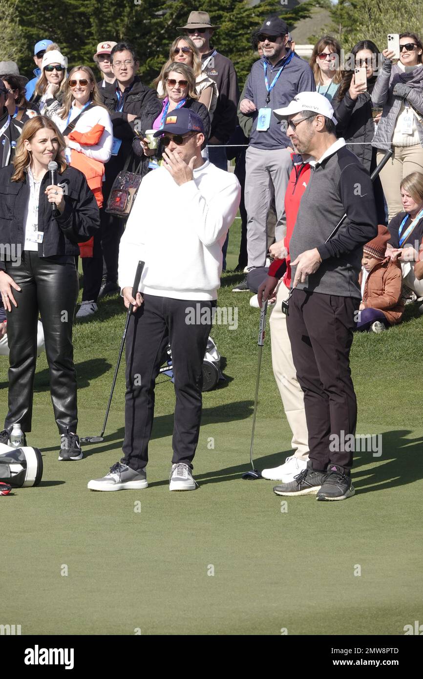 Pebble Beach, CA, USA. 1st Feb, 2023. Scott Eastwood, Ray Romano ...