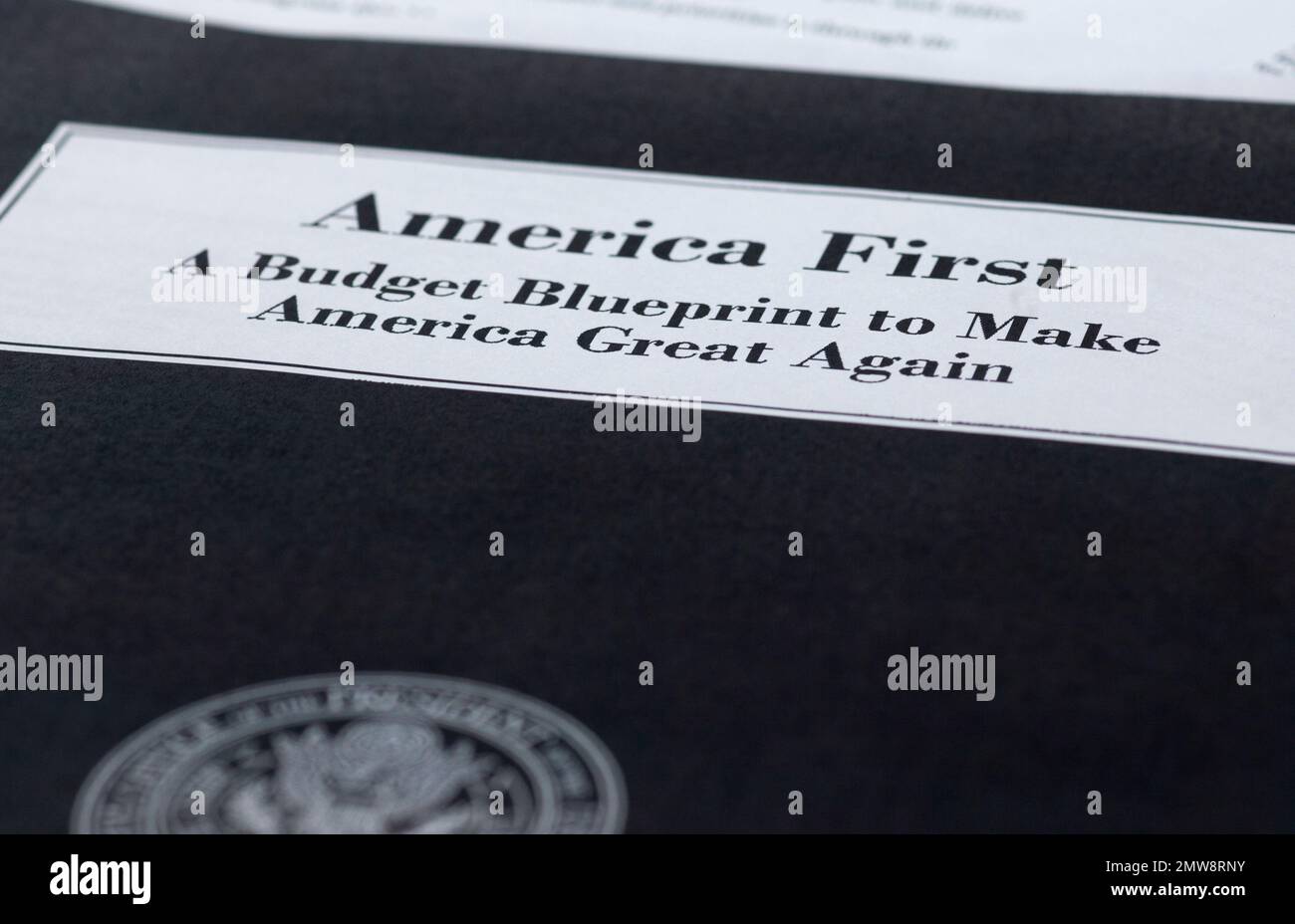 President Donald Trump's first proposed budget, released by the Office ...