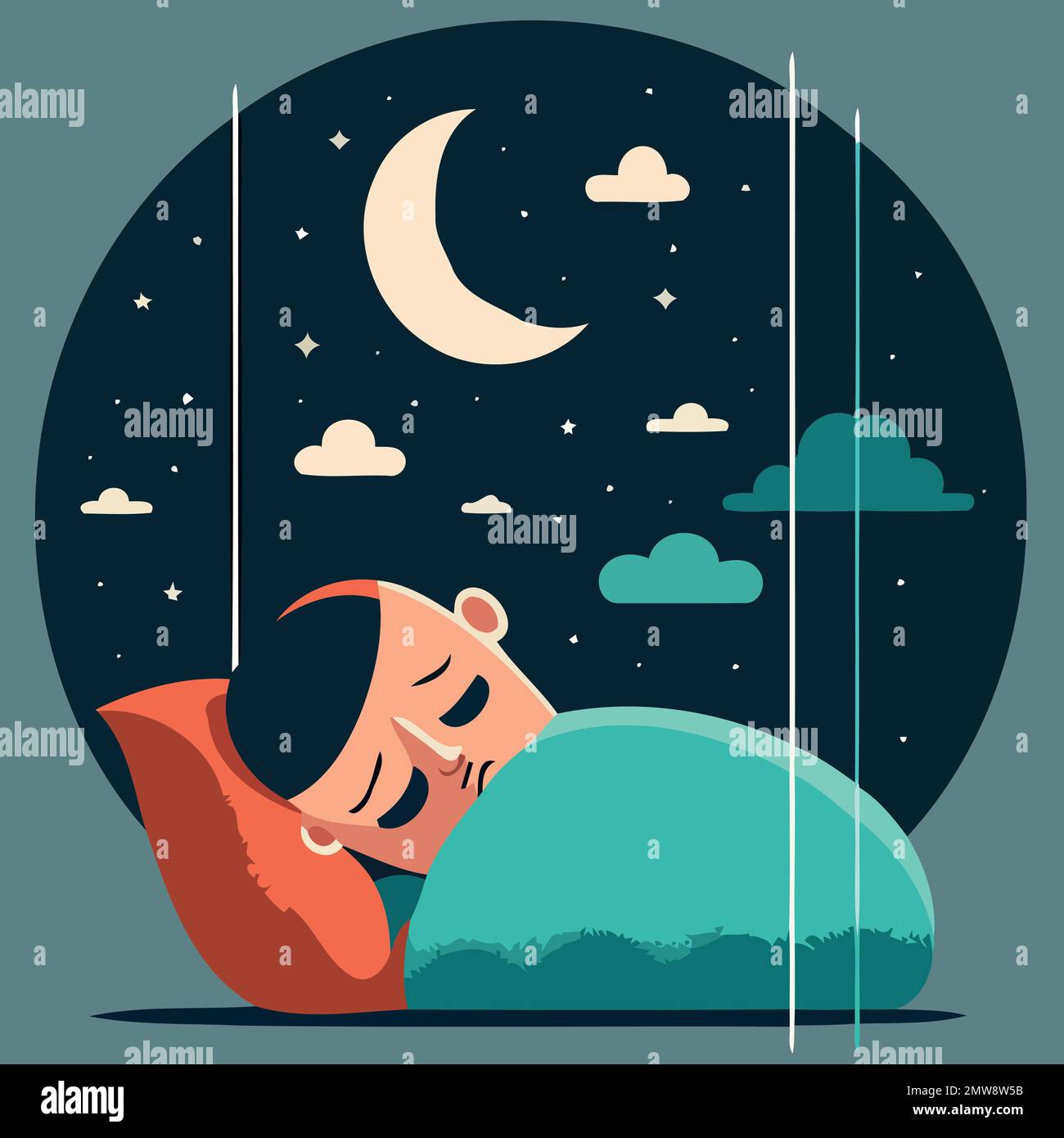 World sleeping day Stock Vector Images - Alamy