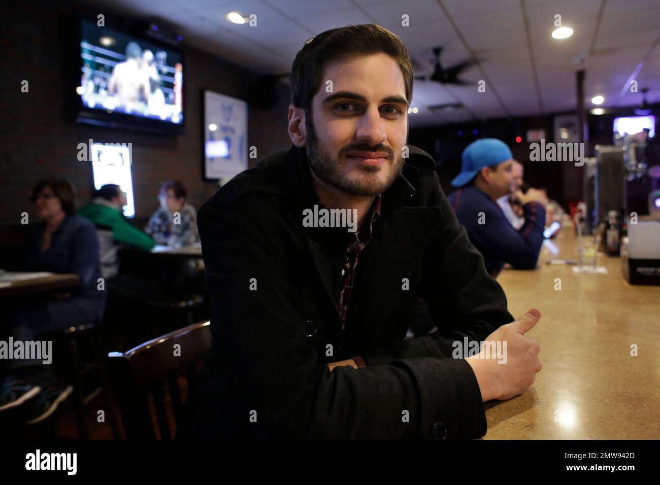 In this Wednesday, Feb. 22, 2017 photo, Matt Garlock, of Mansfield, Mass., poses for a photo in ...