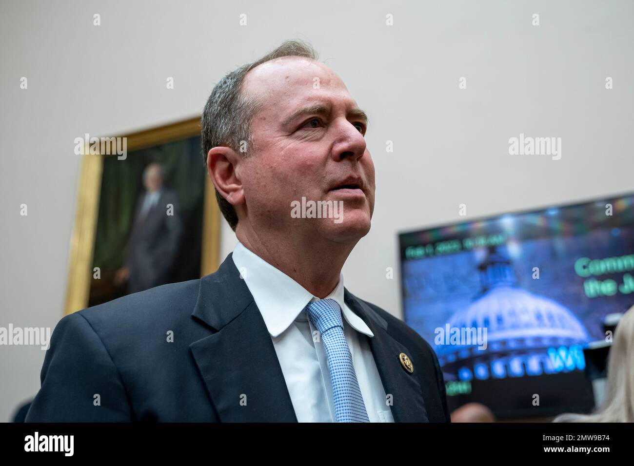 Rep. Adam Schiff, D-Calif., arrives as the House Judiciary Committee ...