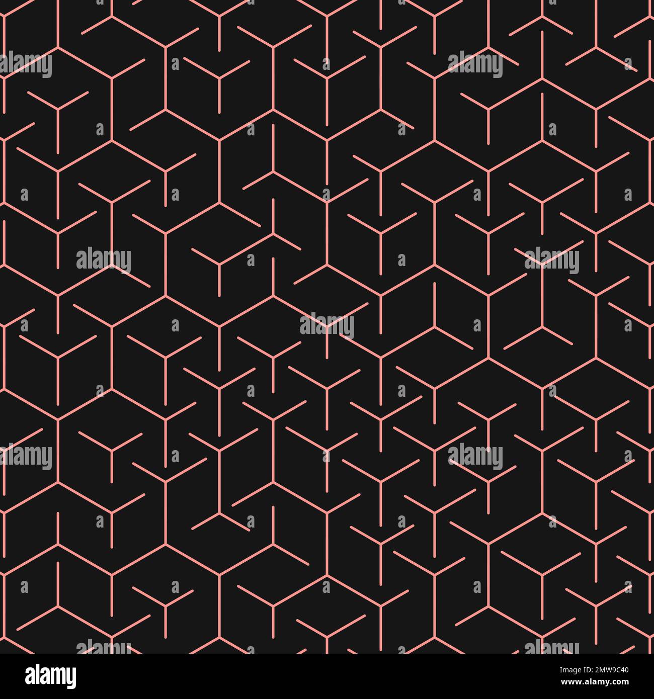 Hexagonal Maze generative pattern illustration Stock Vector Image & Art ...