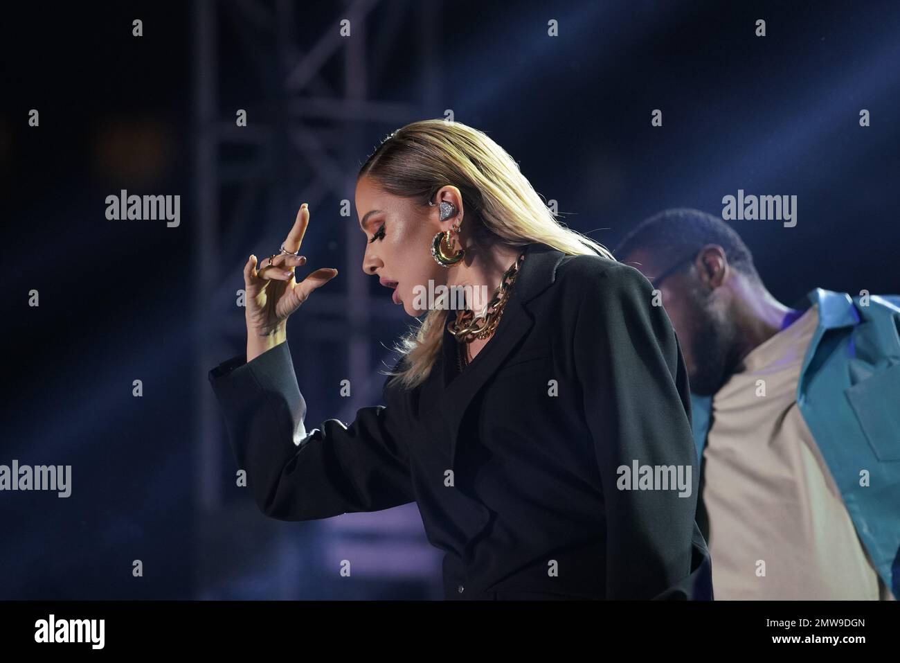 ISTANBUL, TURKIYE - SEPTEMBER 17, 2022: Turkish singer Hadise concert ...