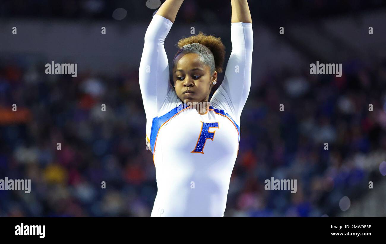 Florida's Sloane Blakely competes on the beam during an NCAA gymnastics ...