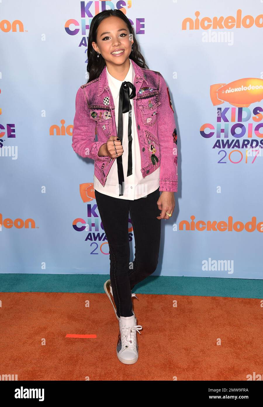 Breanna Yde arrives at the Kids' Choice Awards at the Galen Center on ...