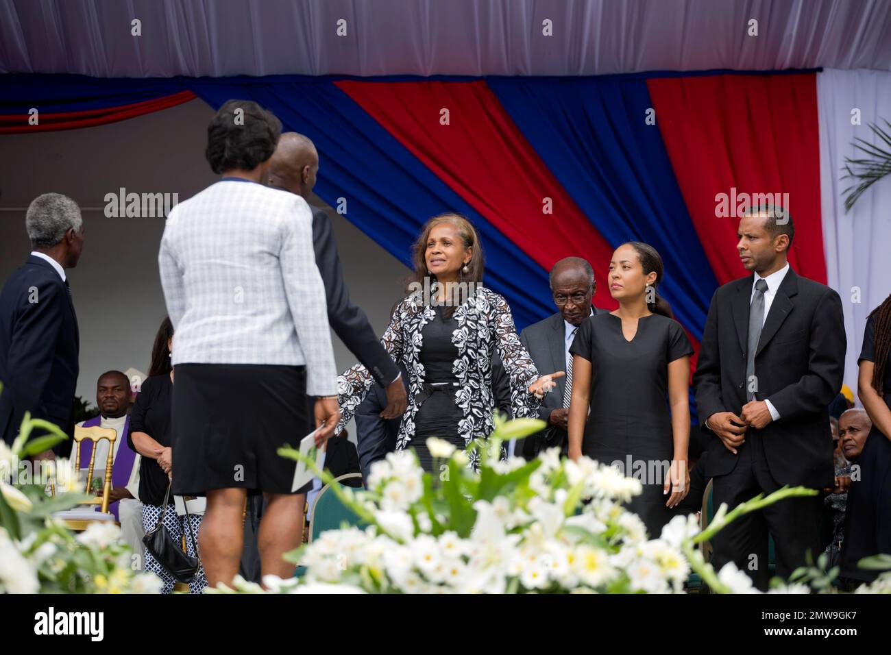 The wife of former President Rene Preval, Elisabeth Debrosse Preval ...