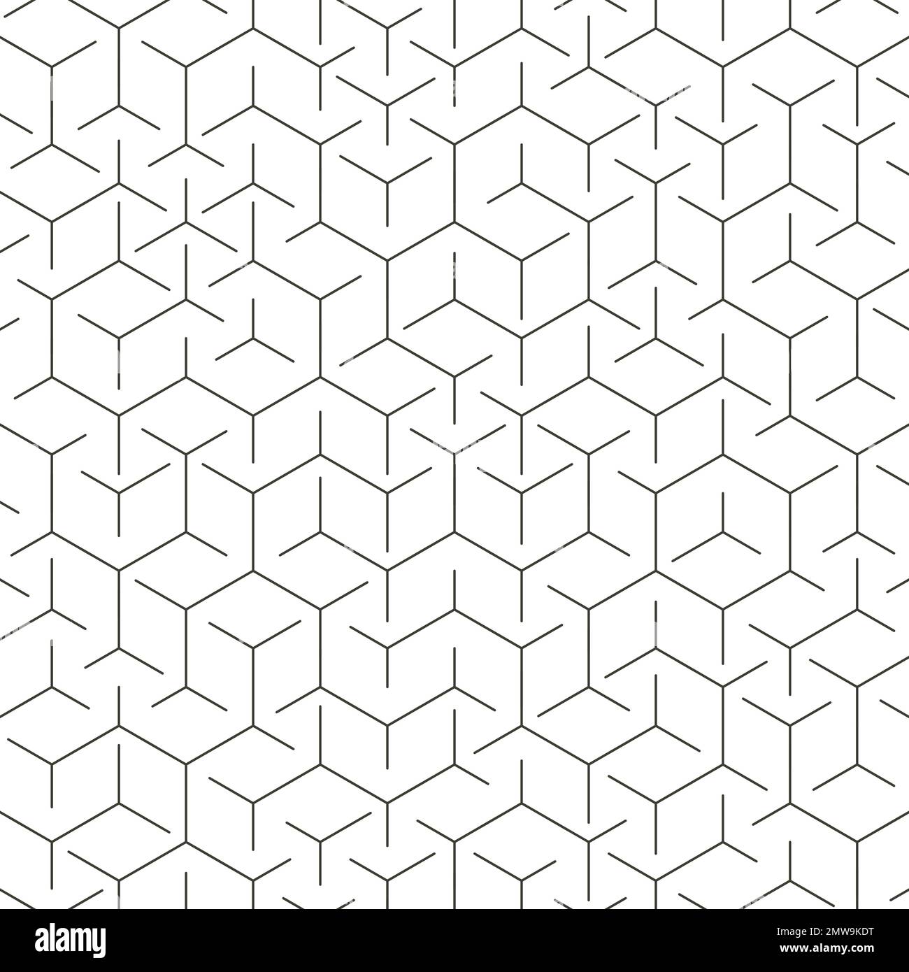 Hexagonal Maze generative pattern illustration Stock Vector Image & Art ...