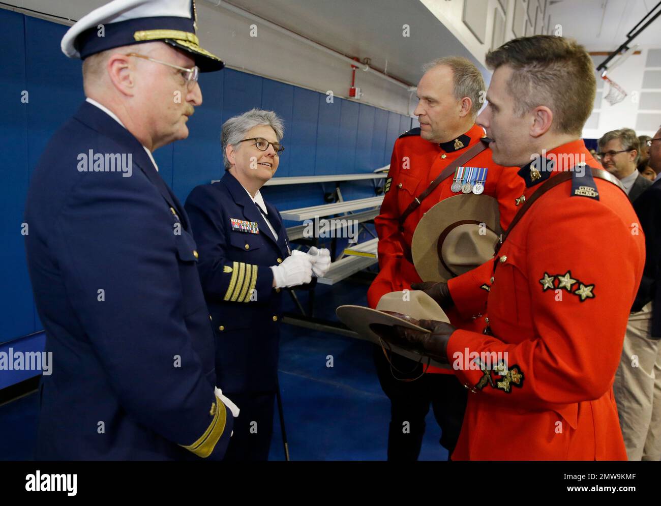 Capt. Linda Sturgis, second from left, the new commander of the U.S ...
