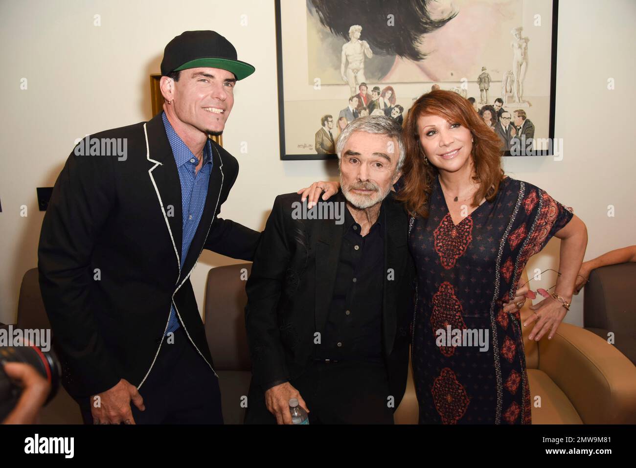 Rob Van Winkle, from left, Burt Reynolds and Cheri Oteri attend the ...