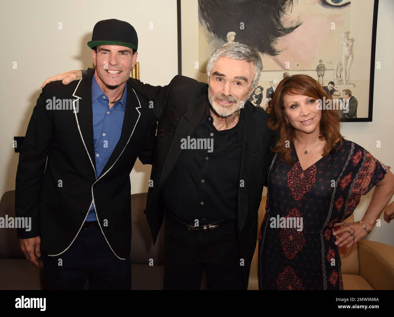 Rob Van Winkle, from left, Burt Reynolds and Cheri Oteri attend the ...