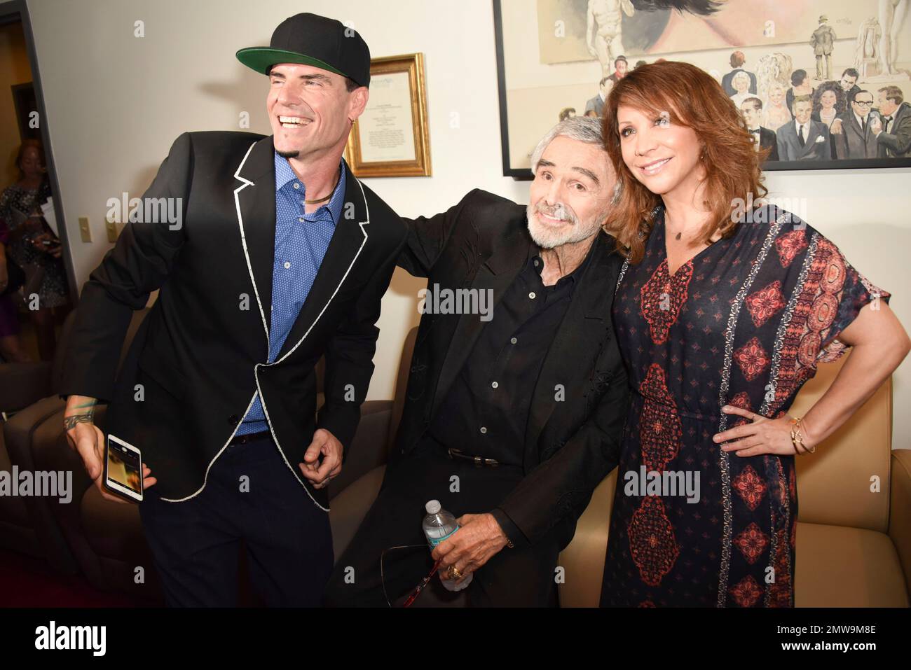 Rob Van Winkle, from left, Burt Reynolds and Cheri Oteri attend the ...