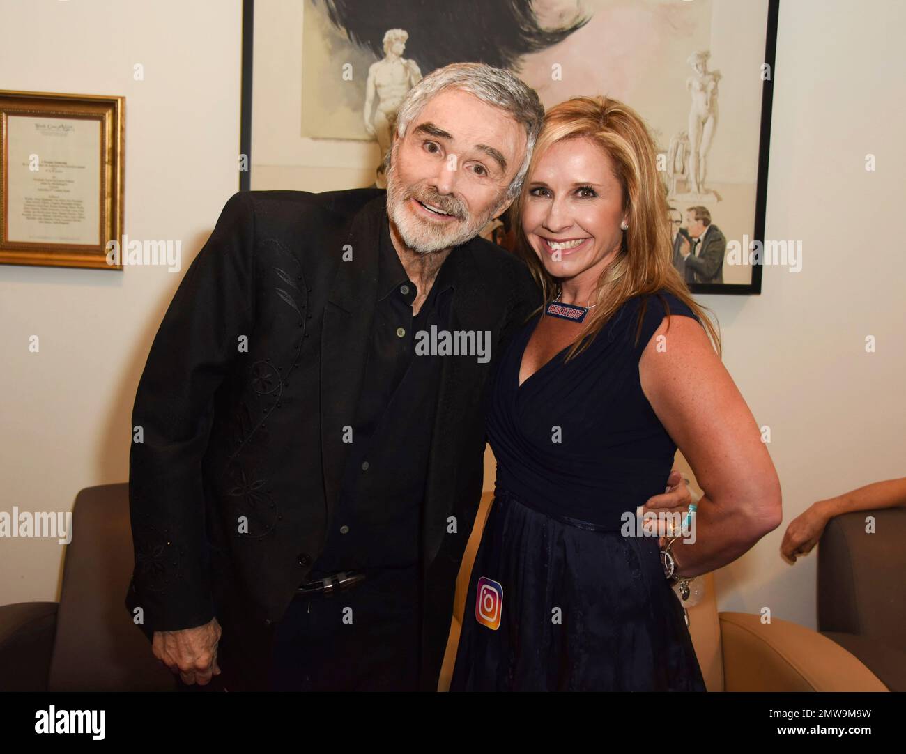 Burt Reynolds, left and Michelle Hillery attend the Palm Beach ...